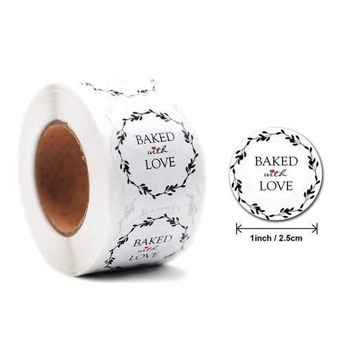 Jual STIKER TERIMA KASIH / STICKER THANK YOU - 1 ROLL / 500 PCS - Baked ...