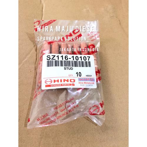 Jual SZ116-10107 SZ11610107 Baut Stud Manifold Turbo Hino Lohan (M10x63 ...