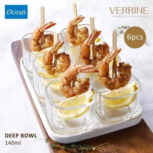 Promo Ocean Verrine Glass Bowl / Mangkok Kaca - Shallow Bowl, 72pcs ...