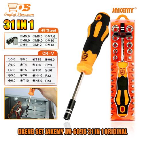 Promo Obeng Tool Set Jakemy JM-6095 31 IN 1 Socket Tool Box Set Hex ...