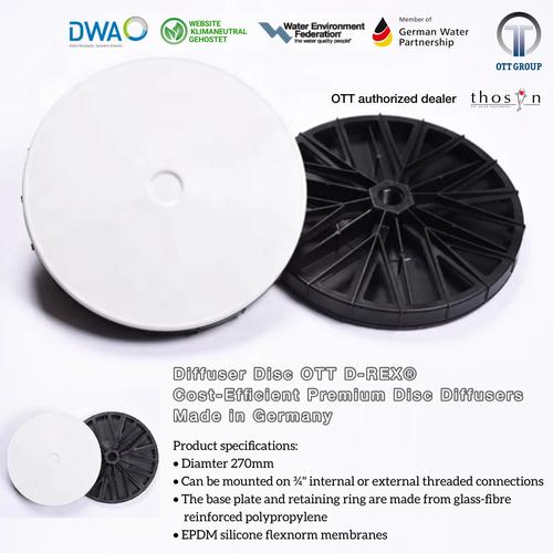 Jual Diffuser disc aerasi oksigen BD kolam koi OTT D-REX made in ...