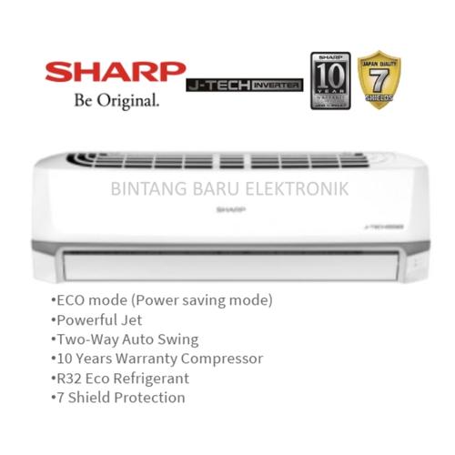 Jual AC SHARP J-TECH INVERTER R32 AH-X18ZY 2PK 2 PK POWERFUL JET - UNIT ...