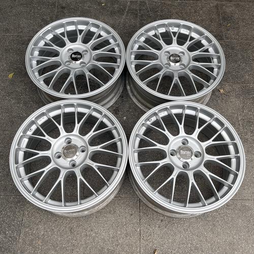 Jual Velg Original Enkei Bortex R17 4x100 made in Japan Jazz Yaris ...