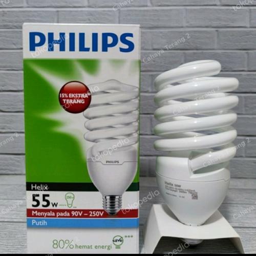 Jual lampu PLC spiral jumbo 45 watt/lampu hemat energi spiral 45 watt - philips 55w - Kota ...