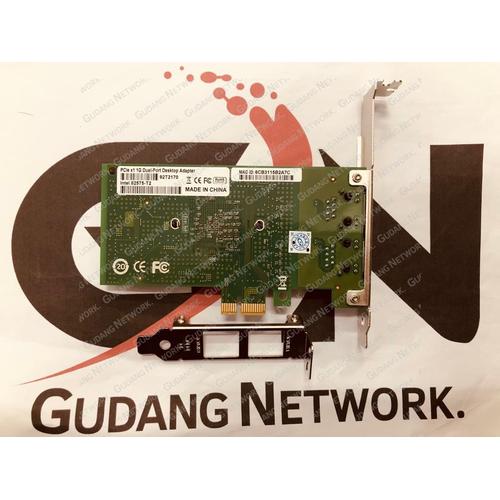 Jual Intel Ethernet Lan Card PCI-e express dual 2 port gigabit 82575-T2 ...