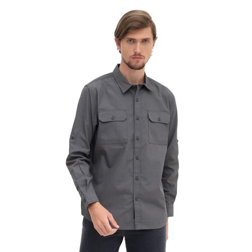 Promo EIGER RAWSON LS SHIRT - Grey, M - - Eiger Adventure Official ...