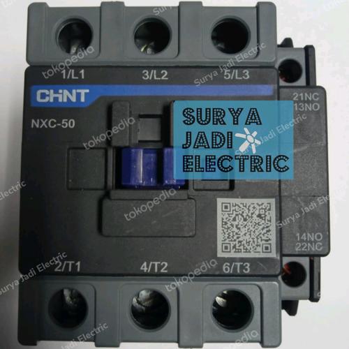 Jual Contactor CHINT NXC-50 220V Kontaktor CHINT NXC 50 22KW 3 Phase 220V - Kota Medan - Surya ...