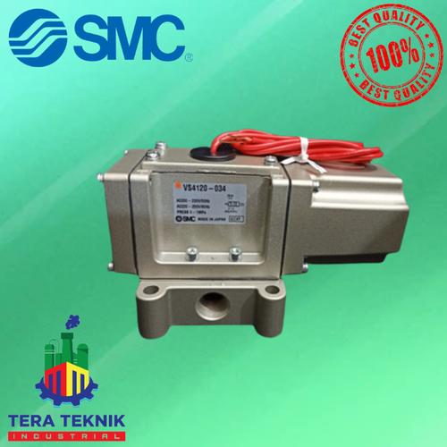Jual SOLENOID VALVE SMC PORT 5/2WAY VS4120-034 3/8" 220VAC READY STOCK ...
