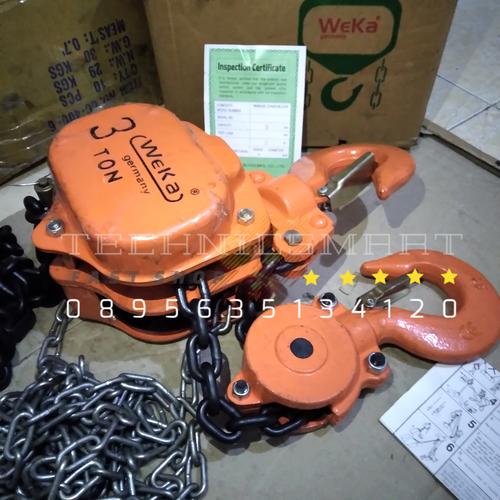 Jual Chain block 3 Ton High Quality Triple spur geared weka Germany ...