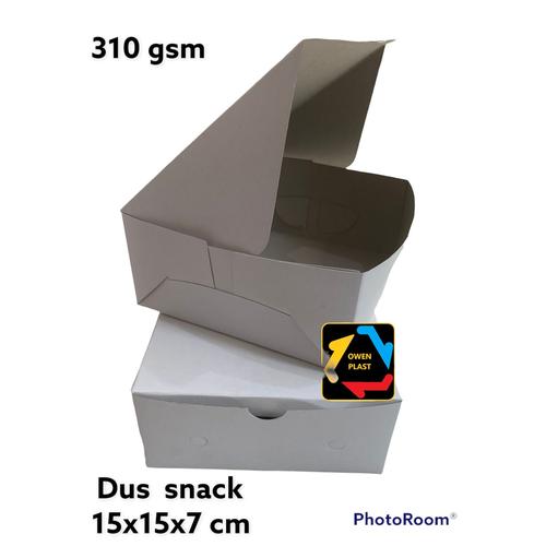 Jual DUS SNACK/SNACK BOX/DUS HAJATAN/DUS KUE/DUS 15X15 TEBAL 310 GSM ...