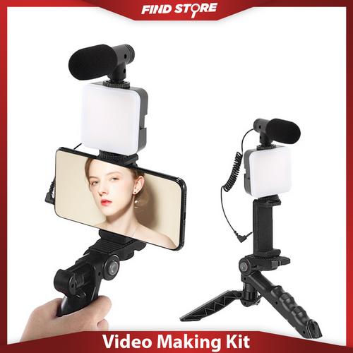 Jual Vlogging Kit Video Making Set Paket Untuk Rekam Video Tripod Lampu ...