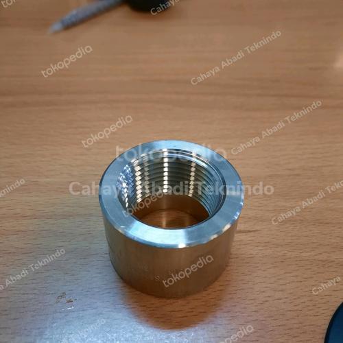 Jual Half coupling SS304 class 3000 Npt 1/2"(inch) Half coupling ...