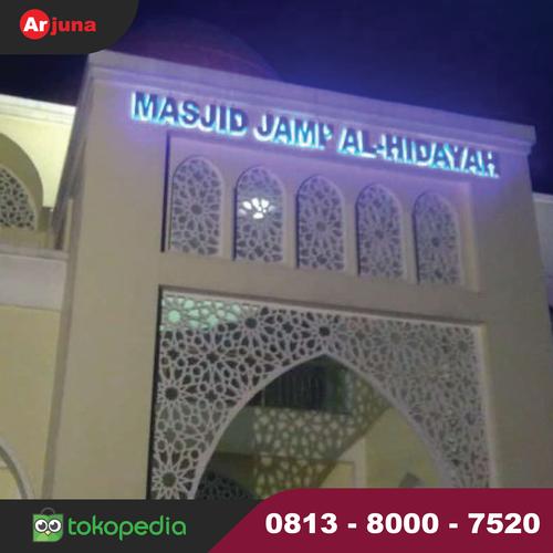 Jual CUSTOM HURUF TIMBUL UNTUK MASJID ATAU MUSHOLA I STAINLESS LED ...