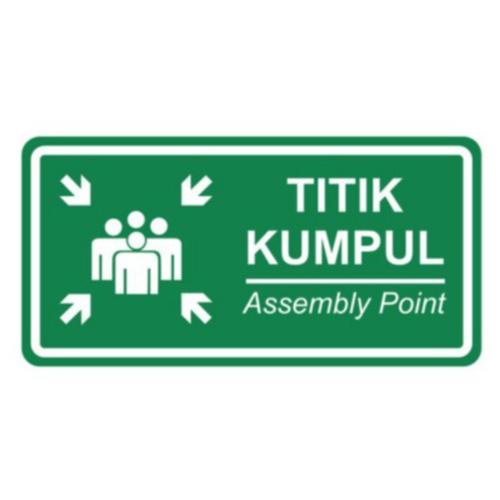Jual Rambu Assembly Point Titik Kumpul 50cm x 25cm Plat Alumunium ...