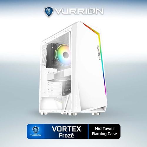 Jual Casing Vurrion Vortex Froze Artic Edition White Gaming Case *1 Fan ...