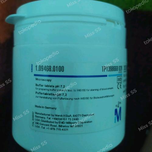 Jual Merck Buffer tablet pH 7.2 1.09468.0100 - Jakarta Utara - Miss SS | Tokopedia