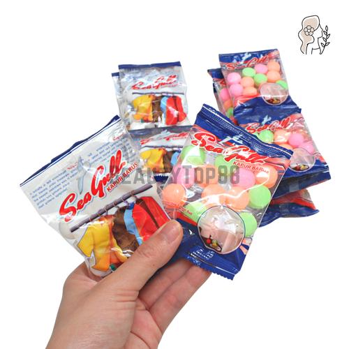 Jual Kamper Seagull Sachet 25gr / Kapur Barus Set Putih Warna Warni ...