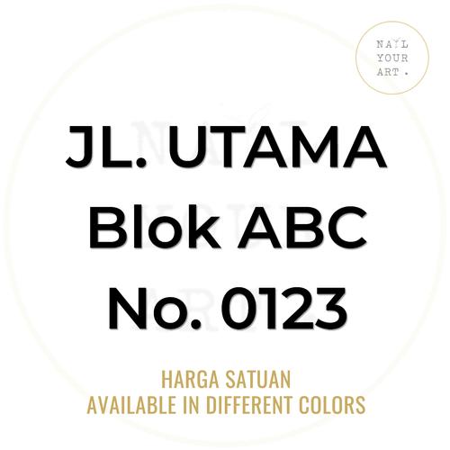 Jual Signage NOMOR RUMAH MINIMALIS - Letter Sign Huruf dan Angka - 10 ...