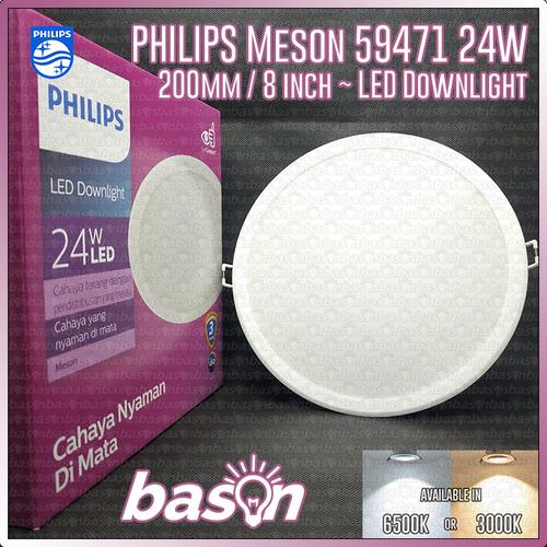 Jual PHILIPS LED Downlight 59471 Meson 24W 8inch 200 Gen 3 - Putih ...