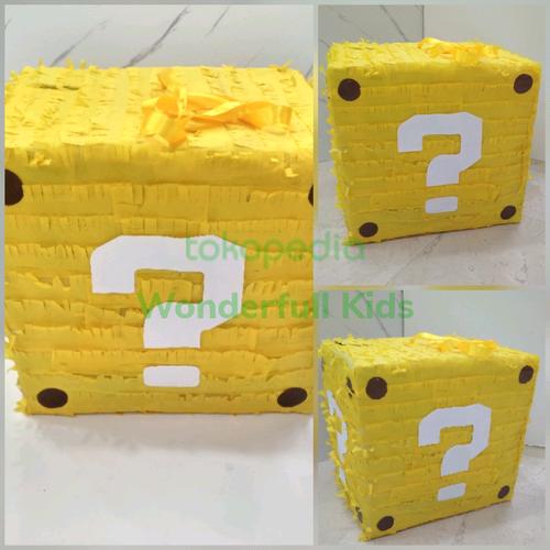 Jual pinata lucky box mario bross/pinata box/pinata ulang tahun custom ...