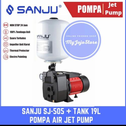 Jual POMPA AIR SUMUR DALAM JET PUMP SANJU SJ 505 + TABUNG 19 LITER ...