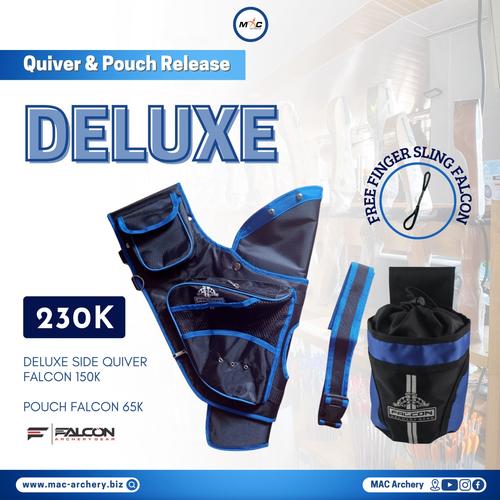 Jual harga special backside quiver dan pouch falcon panahan panah busur ...