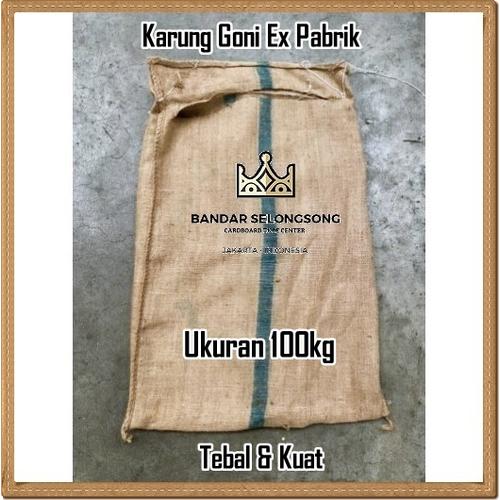 Jual Karung Kantong Goni Tebal 100kg Ex Pabrik Penutup Cor / Balap ...