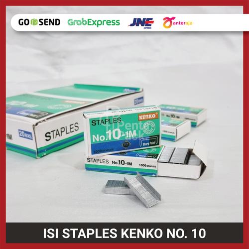 Jual Isi Staples Kenko No. 10 Ori / Refill Stapler No.10 isi Stepler ...
