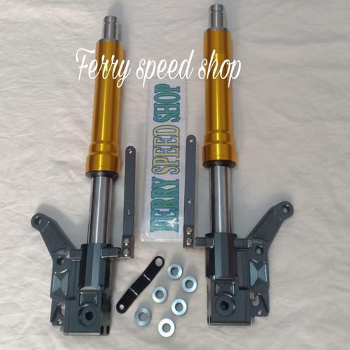 Jual Shock depan usd Aerox 155 double disc / Usd nui racing Aerox 155 ...