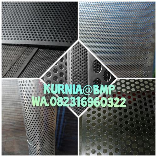 Jual plat lubang/perforated besi ukuran 1mm lubang 3mm dimensi 1,2x2,4 ...