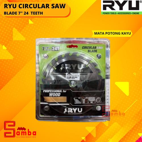Jual RYU Circular Saw Blade 7" 24 TEETH / MATA POTONG KAYU 7 INCH 24 ...