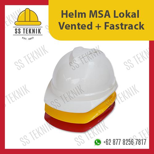 Jual HELM MSA LOKAL VENTED FASTRACK berlogo SNI - Fastrack, Putih ...