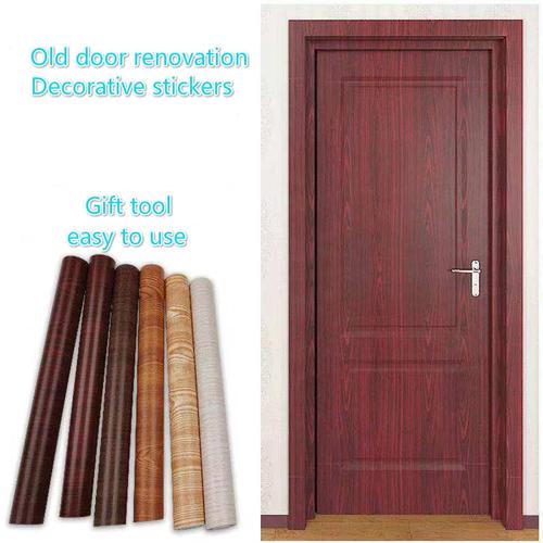 Jual Wallpaper Stiker Pintu Motif Kayu - FS106 - Kota Bekasi - Stiker ...