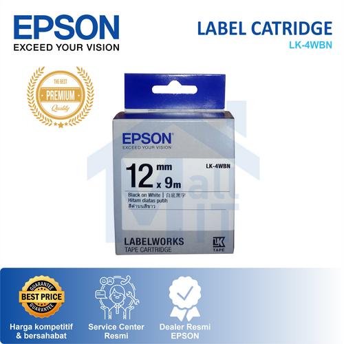 Jual EPSON LABEL 12mm LABELWORKS TAPE CATRIDGE LW300 LK4 - Kota Medan ...