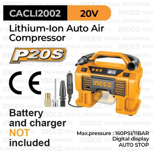 Jual Ingco Mini Kompresor Cordless CACLI2002 Compressor Angin Baterai ...