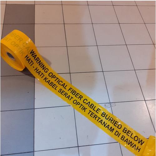 Jual warning tape optical fiber cable buried below - pita pembatas ...