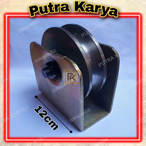 Jual Roda Pagar Besi Super Jumbo Ukuran 12cm, Rell Bulat (U) - Kab ...