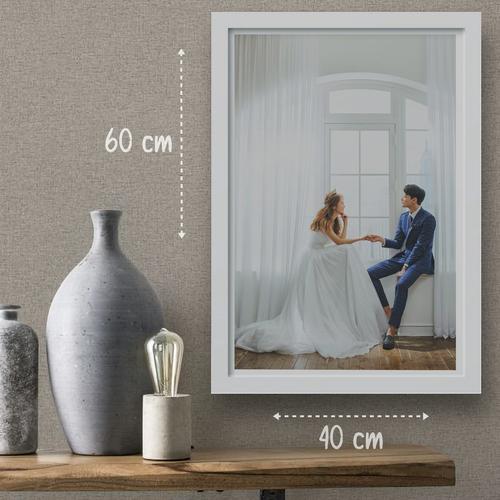 Jual FRAME UKURAN 60 X 40 PORTABLE MINIMALIS HITAM PUTIH SparkJoy ...