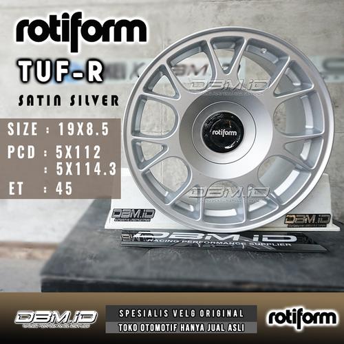 Promo Velg Rotiform TUF-R R19 19X8.5 5X112 5x114.3 et 45 Satin Silver ...