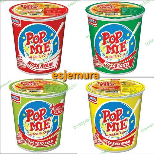 Jual Pop Mie Popmie Cup aneka rasa / Indomie mie instant - Ayam ...