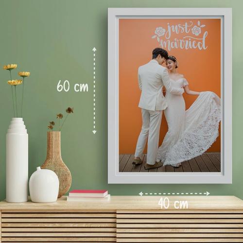 Jual BINGKAI FRAME 40X60 MINIMALIS MINIMALIS HITAM PUTIH GRADE A ...