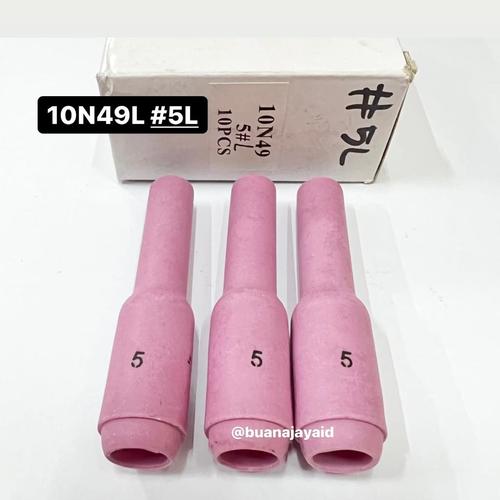 Jual Keramik Argon No.5 10N49L Ceramic Tig Argon Torch Long Alumina ...