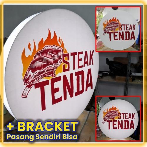 Jual Neon Box Bulat 60cm 1 Muka Full Akrilik dan Bracket - Kab. Bantul ...