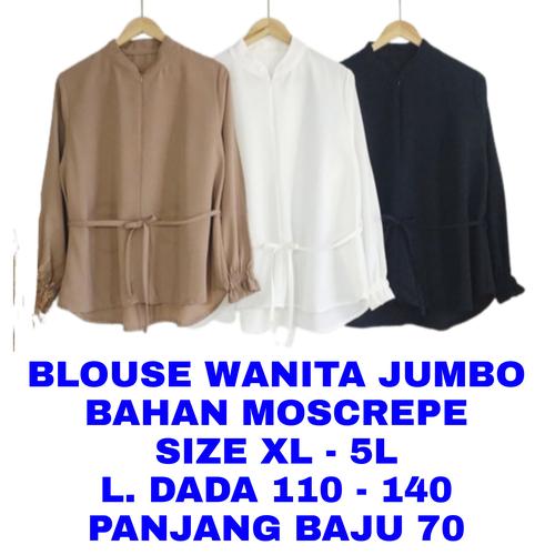 Jual WK BLOUSE WANITA BIG SIZE JUMBO BAJU ATASAN KERJA CASUAL KERJA ...