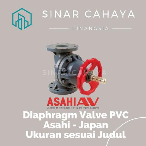 Jual Diaphragm Valve PTFE Flange End PVC 1 1/4" Merk Asahi AV Jepang ...