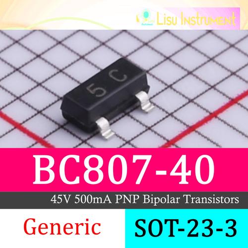 Jual BC807-40 BC807 5C 45V 500mA PNP Bipolar Transistors BJT SOT-23-3 - Generic Biasa - Kota ...