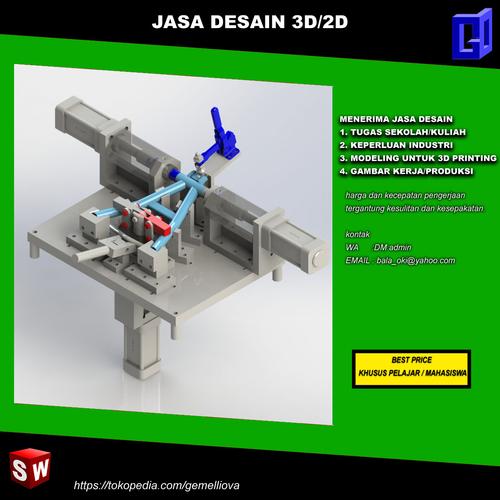 Jual jasa desain 3d modeling solidworks dan 2d autocad - Kab. Tangerang ...