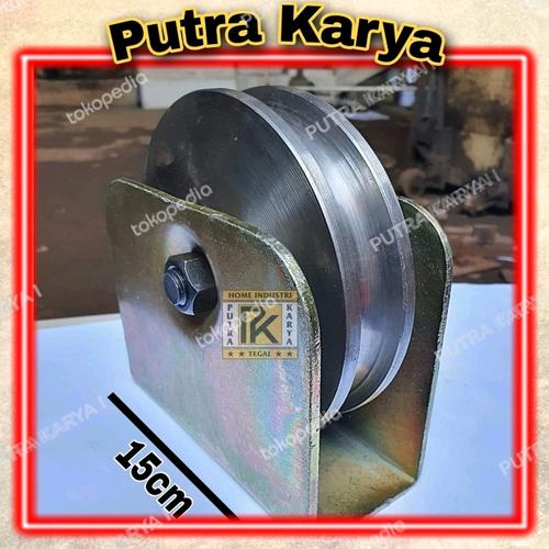 Jual Roda Pagar Besi Super Jumbo Ukuran 15cm, Rell Bulat (U) - Kab ...