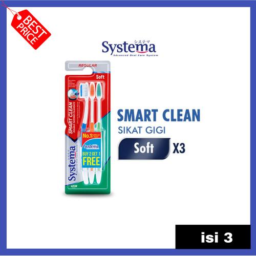 Jual Systema sikat gigi smart clean soft isi 3 pcs - Kota Depok ...
