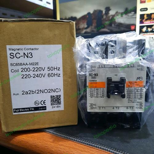 Jual CONTACTOR / KONTAKTOR FUJI SC-N3 / SCN3 220V 100A ORIGINAL - 48 VAC - Kota Bandung - Jaya ...